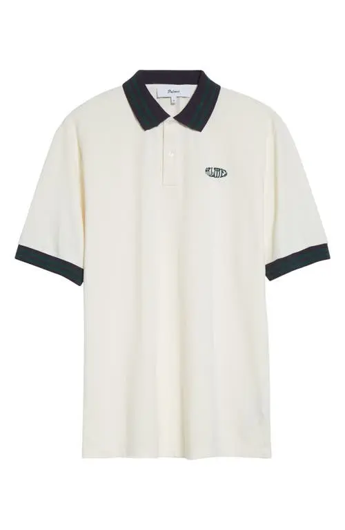 PALMES Oval Logo Cotton Piqué Polo