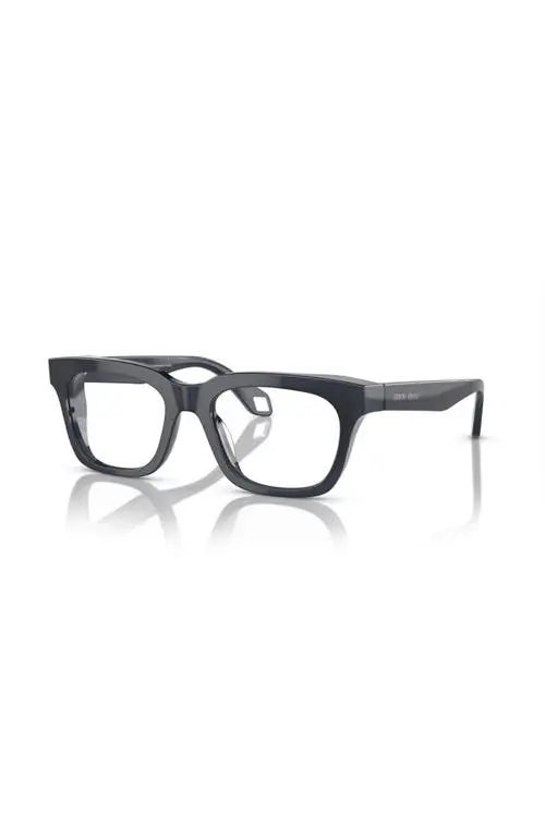 Giorgio Armani 52mm Rectangle Eyeglasses - Brown