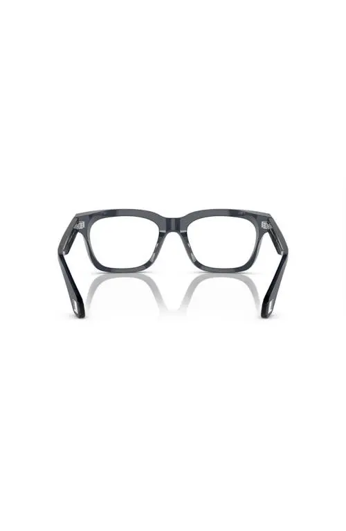 Giorgio Armani Rectangle Full Rim Acetate Eyeglasses