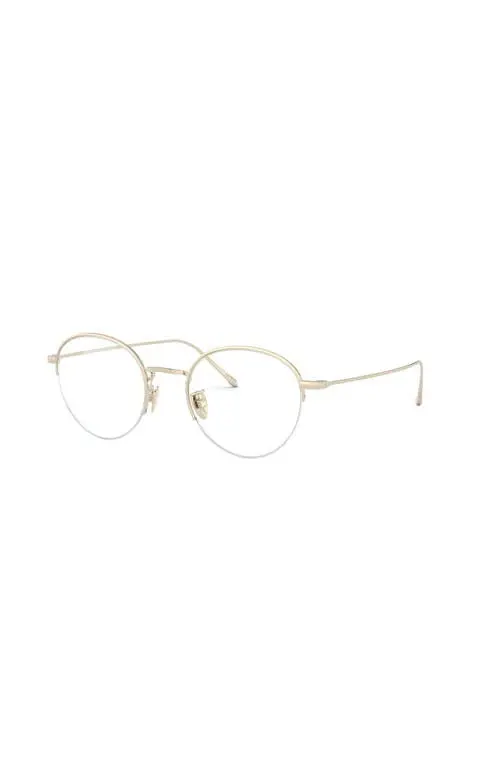 Giorgio Armani 50mm Round Optical Glasses - Gold