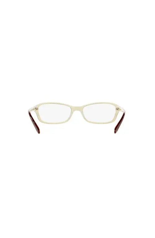 Oakley 52mm Rectangle Eyeglasses - Red