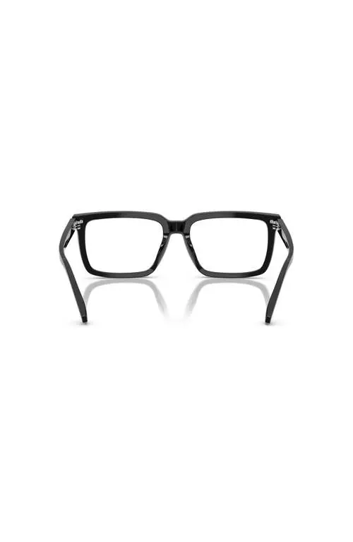 Michael Kors Square Acetate Full Rim Eyeglasses - Black