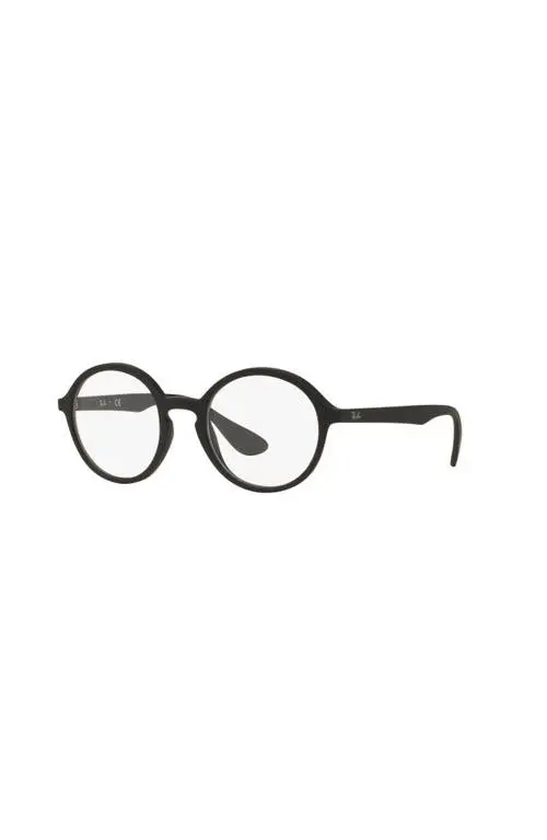 Ray-ban 49mm Round Eyeglasses - Black