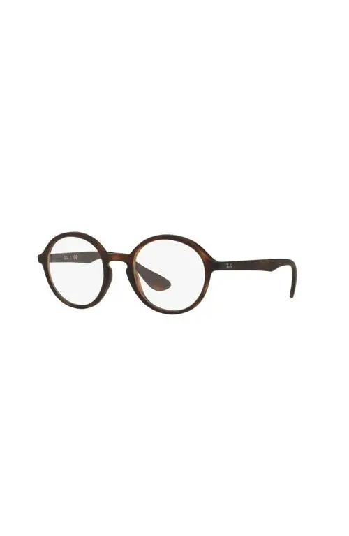 Ray-ban 49mm Round Eyeglasses - Tortoise