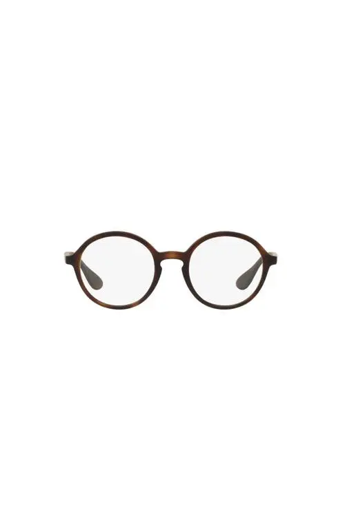 Ray-ban Round Frame Eyeglasses - Tortoise