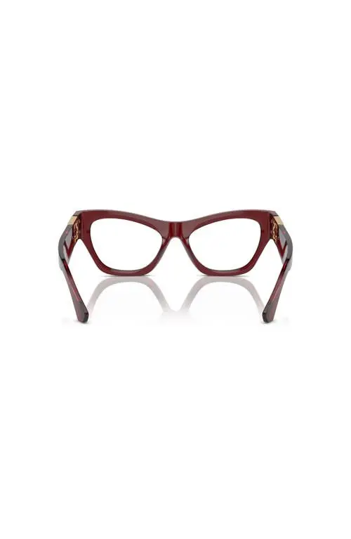 Burberry 51mm Cat Eye Optical Glasses - Red
