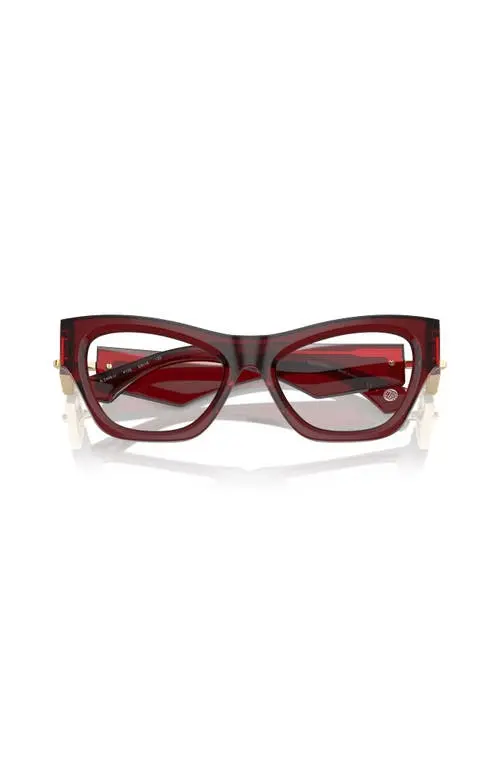 Burberry 51mm Cat Eye Optical Glasses - Red