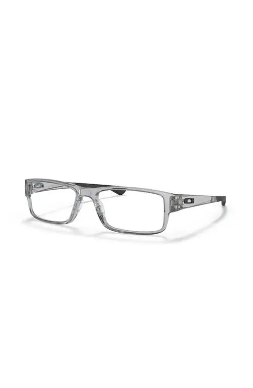 Oakley 59mm Rectangle Full Rim Eyeglasses - Grey