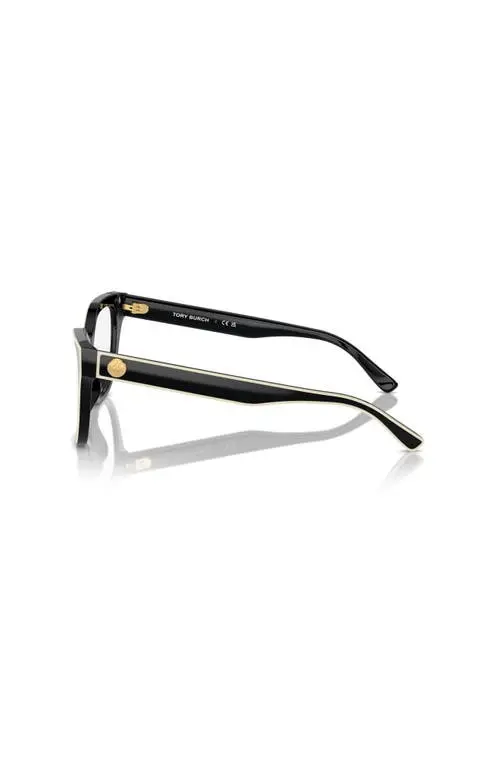 Tory Burch 54mm Cat Eye Optical Glasses - Black