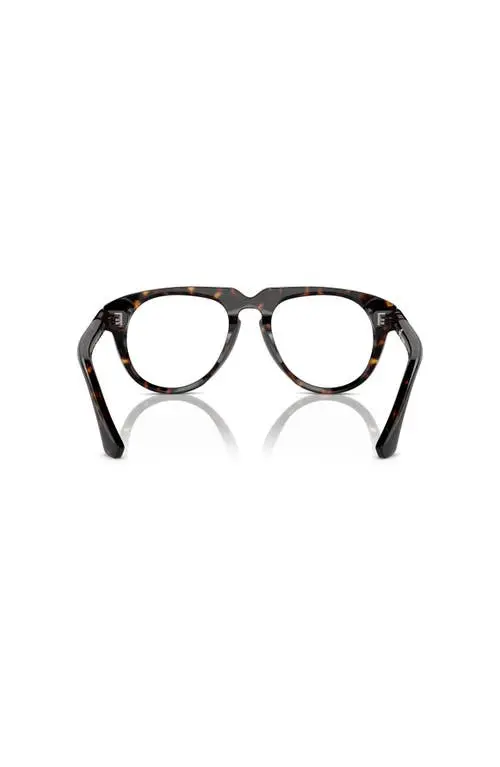 Burberry 51mm Pilot Eyeglasses - Brown