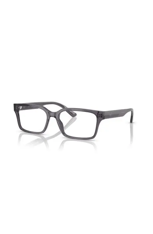Emporio Armani 55mm Rectangle Optical Glasses - Grey