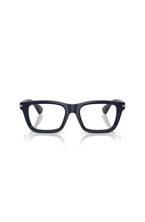 Burberry 51mm Rectangle Eyeglasses - Blue