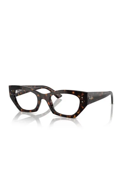 Ray-ban 49mm Irregular Eyeglasses - Tortoise