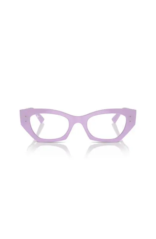 Ray-ban 49mm Irregular Optical Glasses - Violet