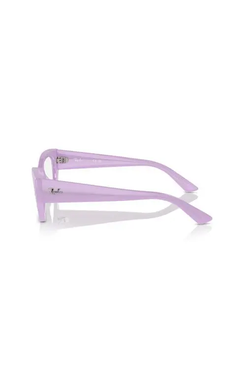 Ray-ban 49mm Irregular Optical Glasses - Violet