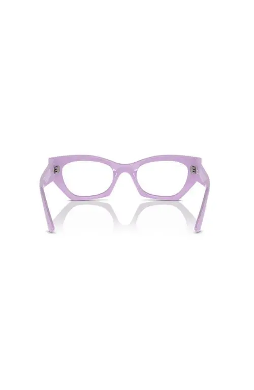 Ray-ban 49mm Irregular Optical Glasses - Violet