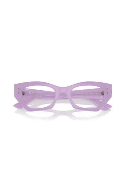 Ray-ban 49mm Irregular Optical Glasses - Violet
