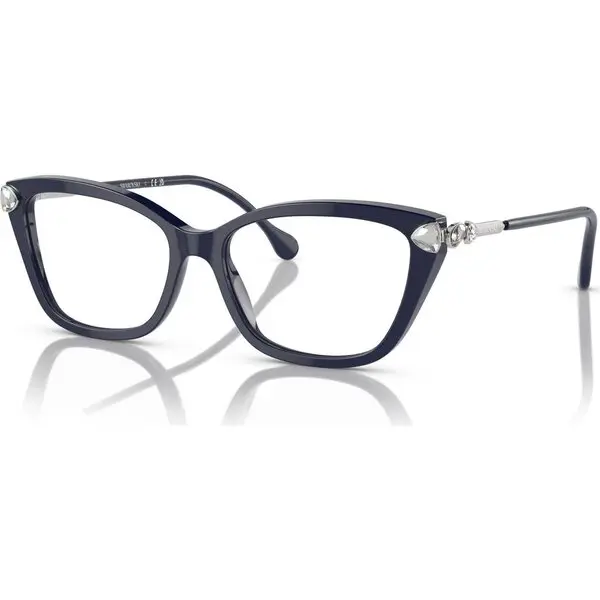 SWAROVSKI 53mm Cat Eye Optical Glasses - Blue