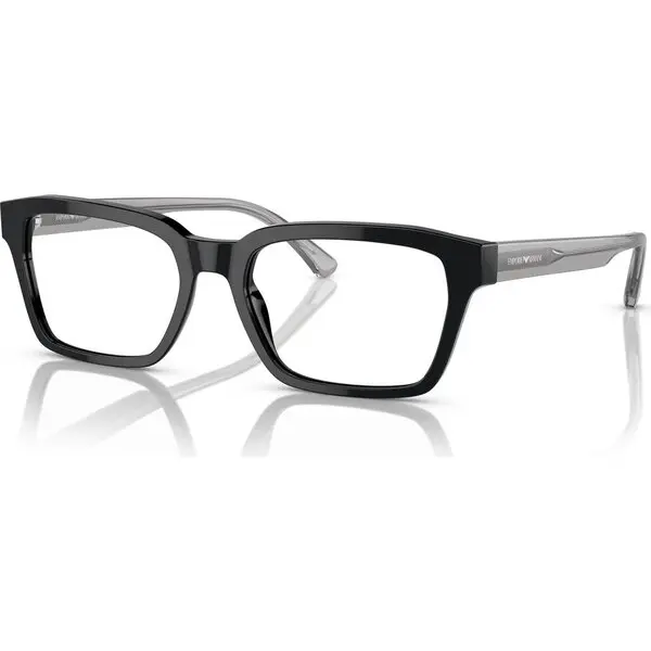 Emporio Armani Rectangle Full Rim Optical Glasses - Black