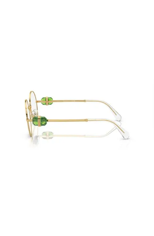 SWAROVSKI 53mm Round Optical Glasses - Gold