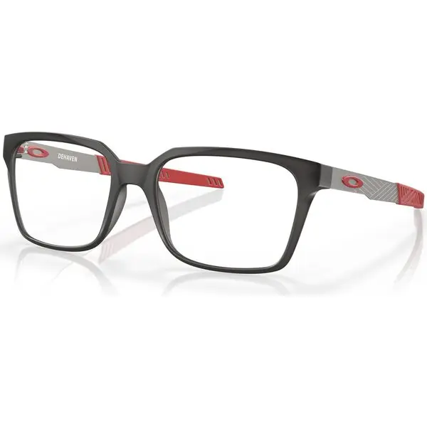 Oakley 55mm Rectangle Full Rim Eyeglasses - Grey