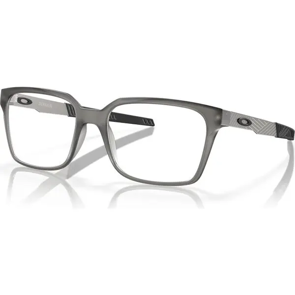Oakley 55mm Rectangle Full Rim Eyeglasses - Solid Grey