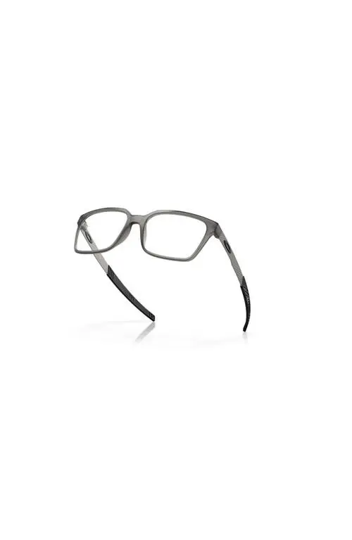 Oakley 55mm Rectangle Full Rim Eyeglasses - Solid Grey
