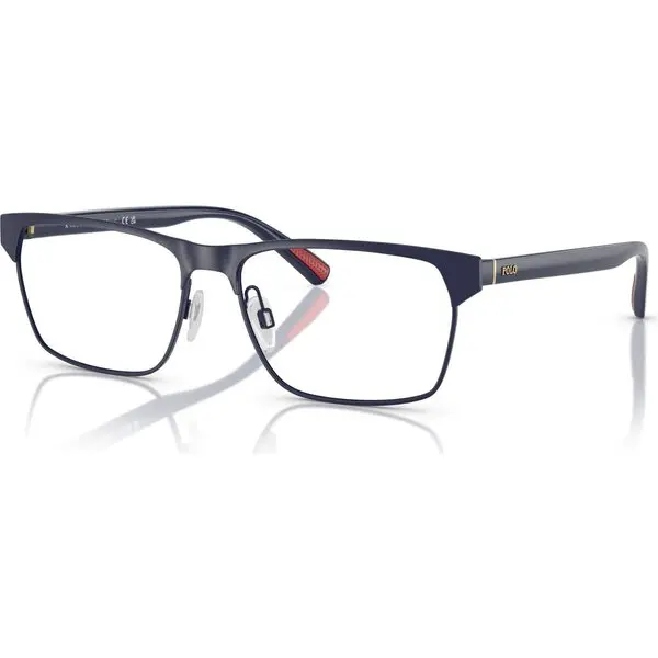 Polo Ralph Lauren 55mm Rectangle Optical Glasses - Blue