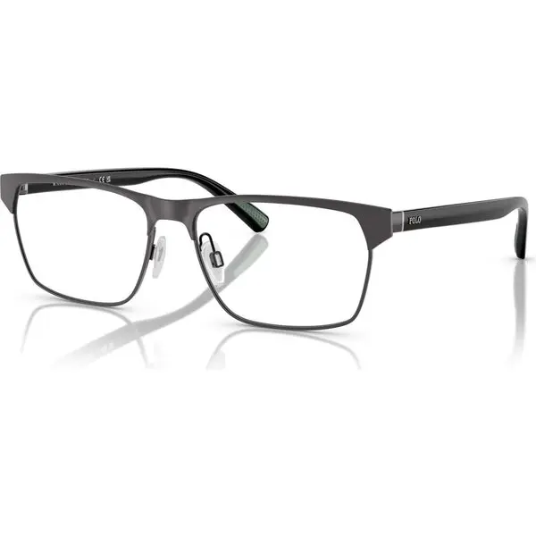 Polo Ralph Lauren 55mm Rectangle Optical Glasses - Grey