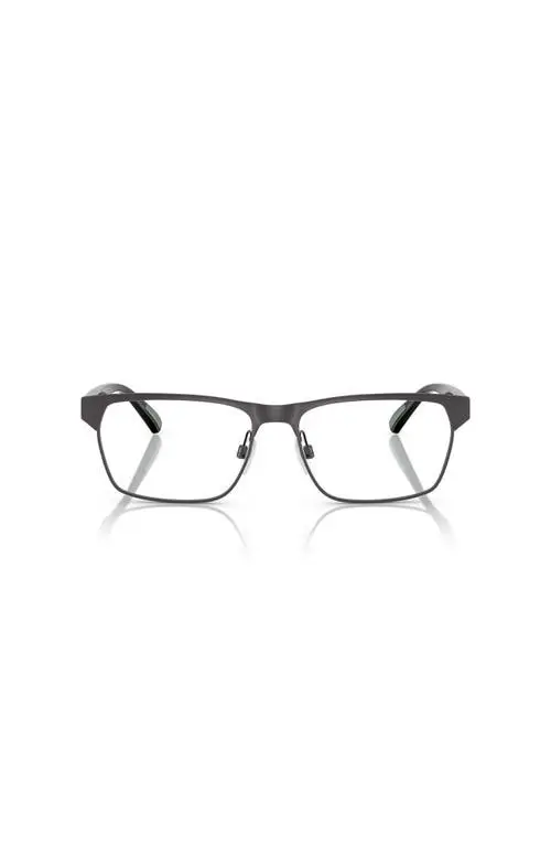 Polo Ralph Lauren 55mm Rectangle Optical Glasses - Grey