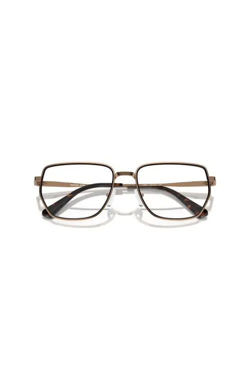 Michael Kors 56mm Irregular Eyeglasses - Gold