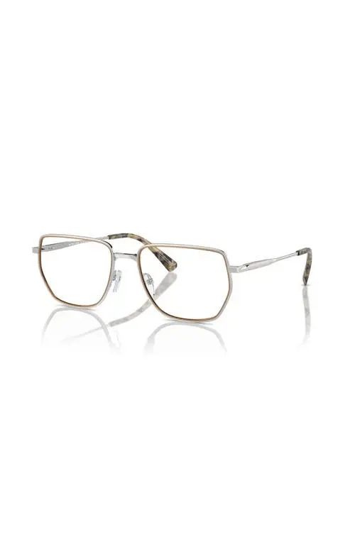 Michael Kors 56mm Irregular Eyeglasses - Silver
