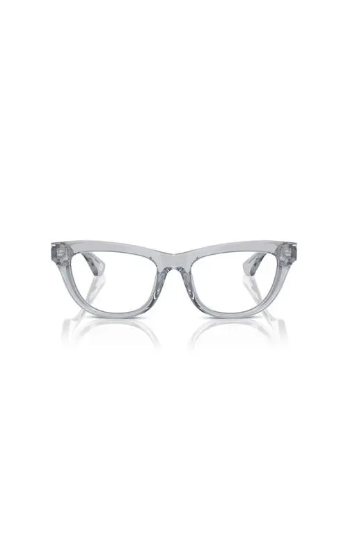 Burberry 52mm Rectangle Optical Glasses - Grey