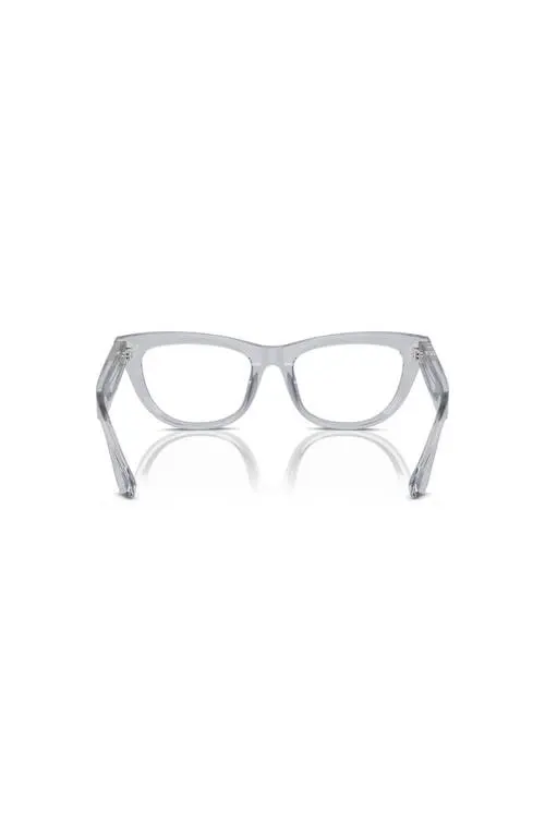 Burberry 52mm Rectangle Optical Glasses - Grey