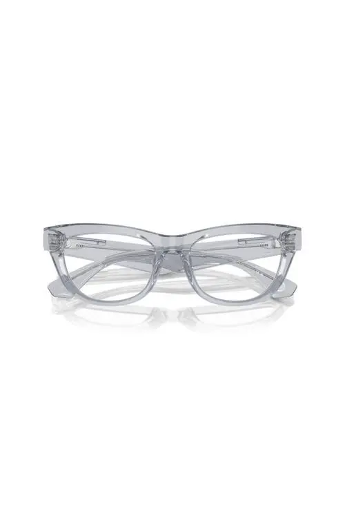 Burberry 52mm Rectangle Optical Glasses - Grey