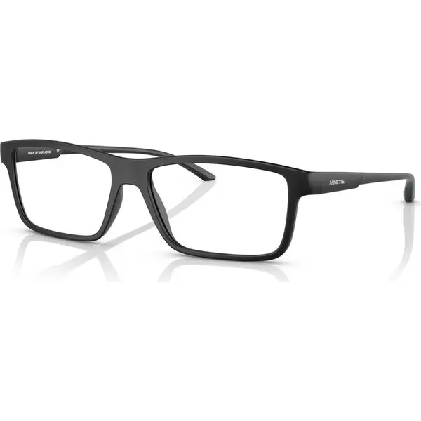 ARNETTE 56mm Rectangle Full Rim Eyeglasses - Black