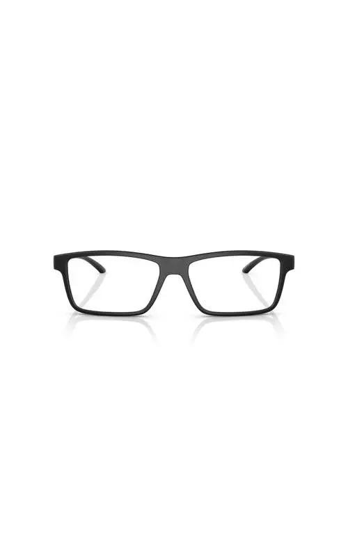 ARNETTE 56mm Rectangle Full Rim Eyeglasses - Black