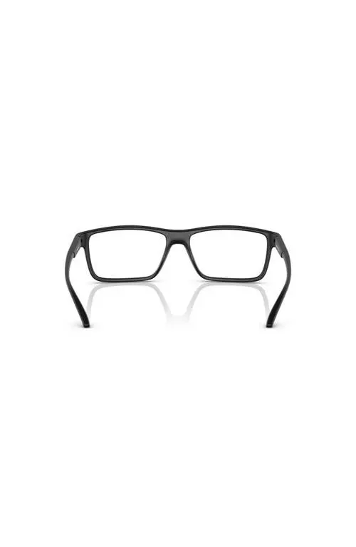 ARNETTE 56mm Rectangle Full Rim Eyeglasses - Black