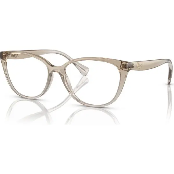 Ralph Lauren 53mm Cat Eye Optical Glasses - Brown