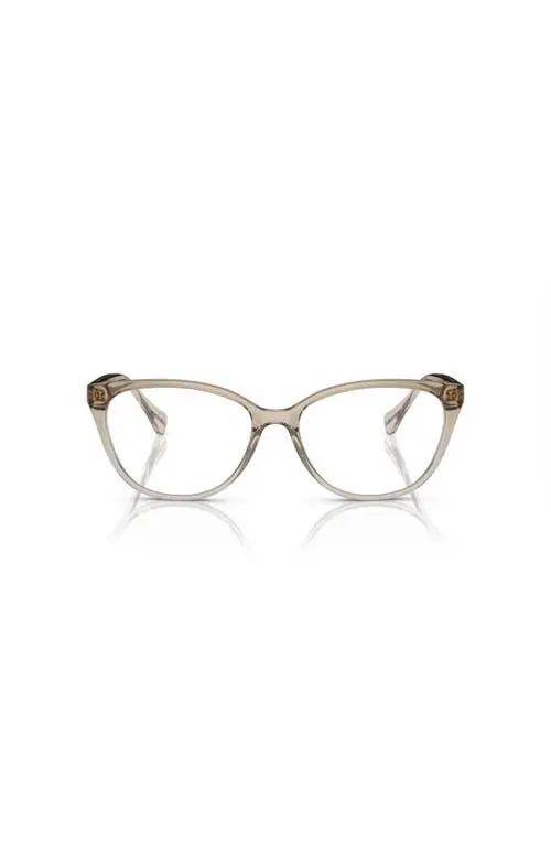 Ralph Lauren 53mm Cat Eye Optical Glasses - Brown