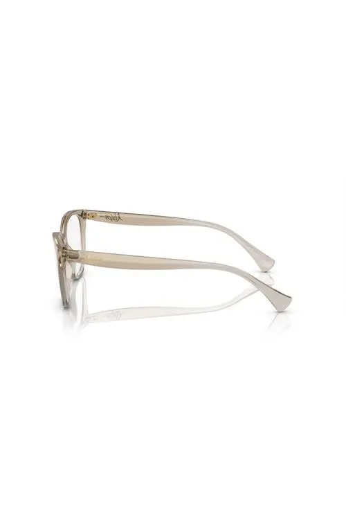Ralph Lauren 53mm Cat Eye Optical Glasses - Brown