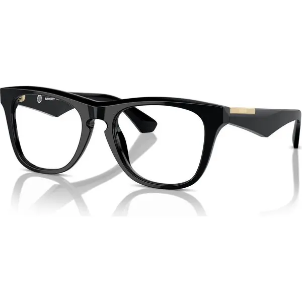 Burberry 53mm Square Full Rim Eyeglasses - Black