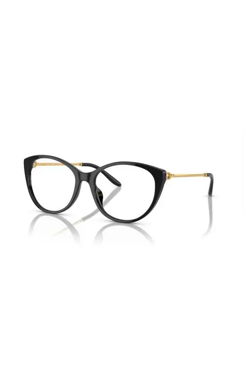 Ralph Lauren 53mm Cat Eye Optical Glasses - Black