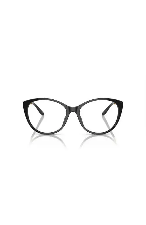 Ralph Lauren 53mm Cat Eye Optical Glasses - Black