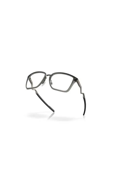 Oakley Titanium Rectangle Full Rim Eyeglasses - Grey