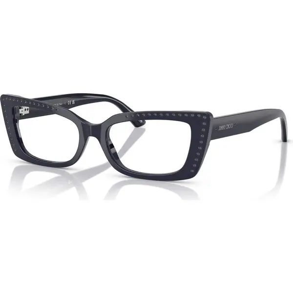 JIMMY CHOO 53mm Cat Eye Eyeglasses - Blue