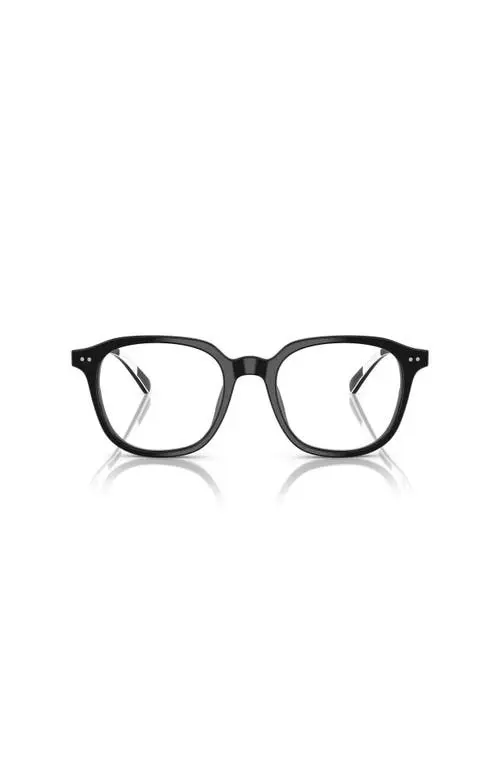 Polo Ralph Lauren 52mm Round Optical Glasses - Black