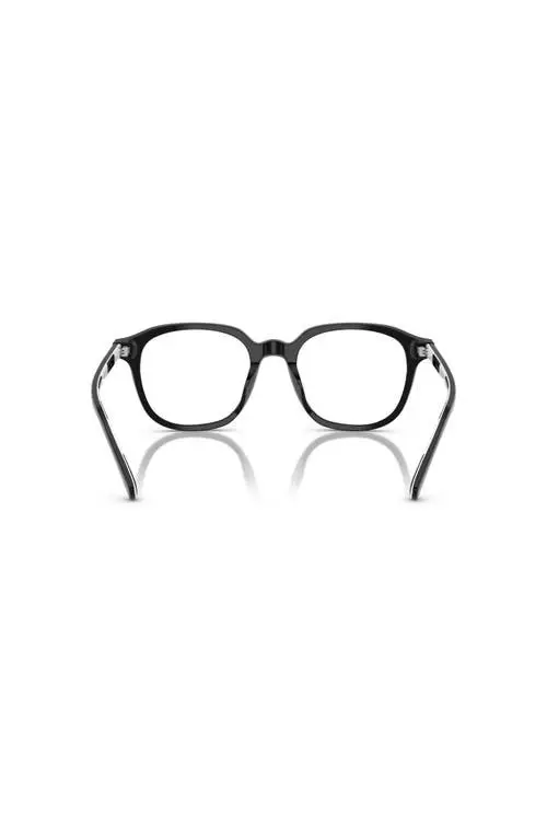 Polo Ralph Lauren 52mm Round Optical Glasses - Black