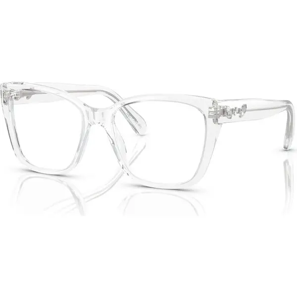 SWAROVSKI 51mm Irregular Eyeglasses - Transparent