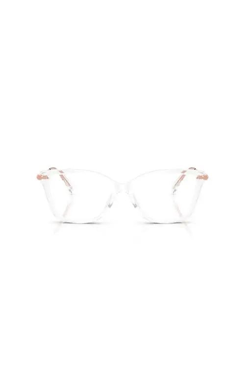 Michael Kors 54mm Square Full Rim Eyeglasses - Transparent